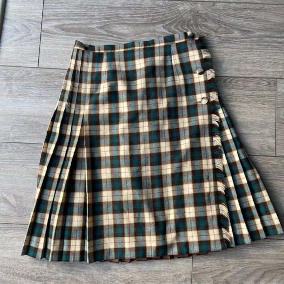Dalkeith | Skirts | Vintage Dalkeith Tartan Pure Virgin Wool Wrap Plaid ...